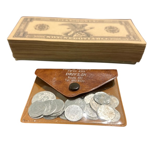 Toys | Vintage Play Money Set With Drive In Coin Purse And Coins Kids ...